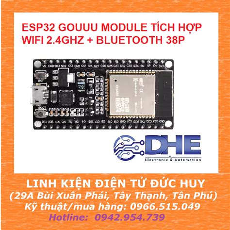 Goouuu Esp32 Module Tích Hợp Wifi 2 4ghz Bluetooth Loại 38 Chân M