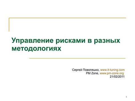 Riskmethodologies Ppt