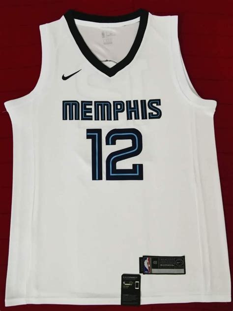 Ja Morant Jersey White Memphis Grizzlies Throwback Swingman Nike