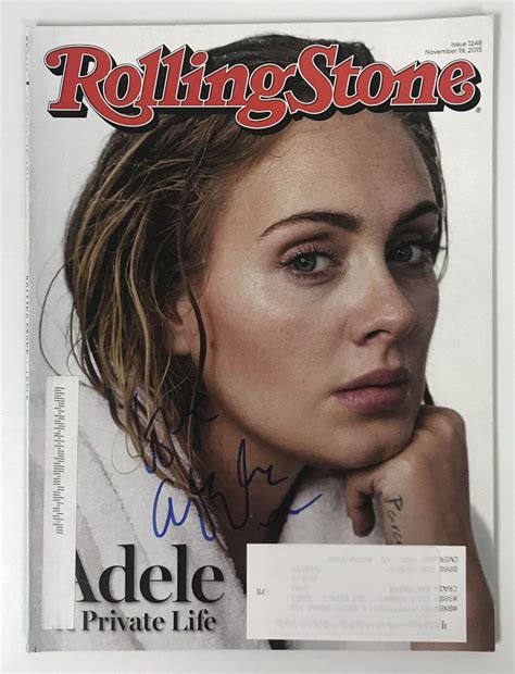 Adele Signed Autographed Complete Rolling Stone Magazine Lifetime Coa Etsy