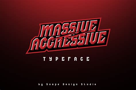 Aggressive Font Aggressive Fonts Graphicriver
