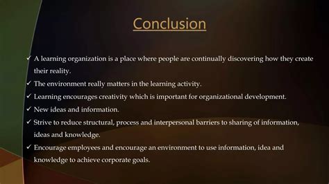 Learning Organizations Ppt