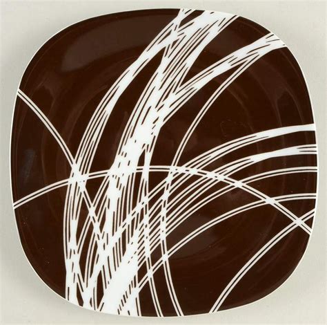 Linear Brown Salad Plate By Block Replacements Ltd