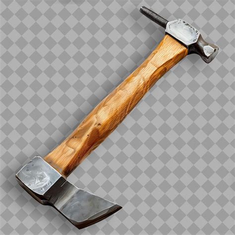 Premium Psd Hammer And Chisel With Wooden Handle And Steel Head Tools