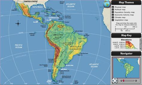Physiographic Map Of Latin America