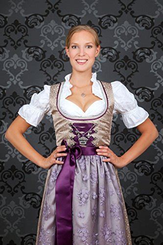 Edelnice Trachtenmode Bavarian Womens Designer Midi Dirndl Gold