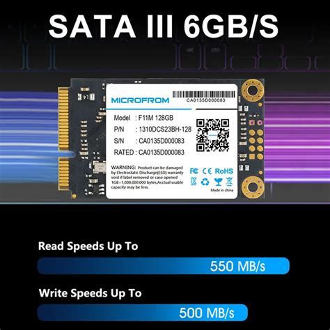 MicroFrom MSATA SSD 512GB Internal Solid State Drive 1TB 256GB 128GB ...