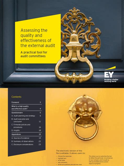 Enhancing Audit Quality Assessment Tool Pdf Audit Business