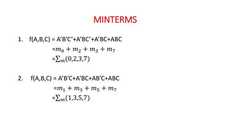 sum of product and product of sum form pptx
