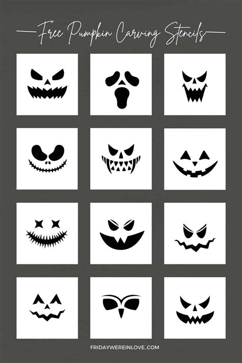 Free Printable Scary Pumpkin Stencils Free Printable