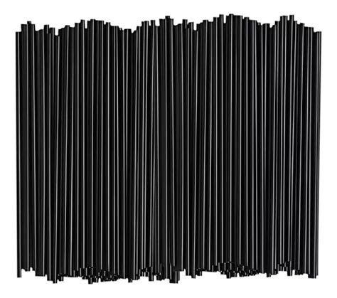 Canudos De Plástico Descartáveis De 500 Unidades Tubo Fino Mercadolivre