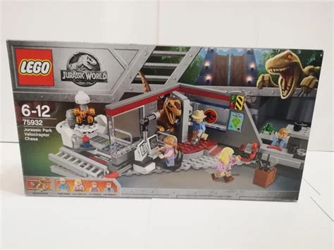 Lego Jurassic World 75932 Jurassic Park Velociraptor Chase New Open