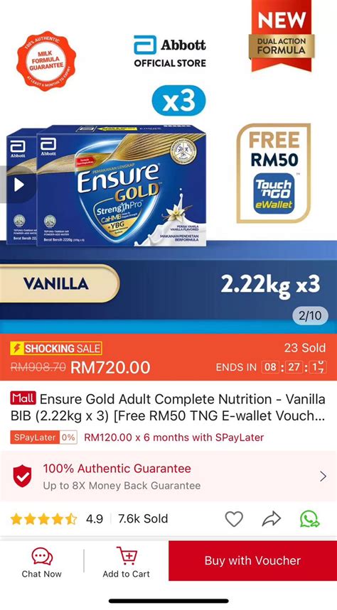 Ensure Gold Adult Complete Freebies Land Malaysia