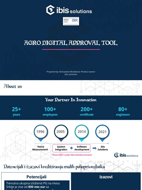 Agro Digital Approval Tool Aleksandra Medakovic Ibis Solutions Pdf