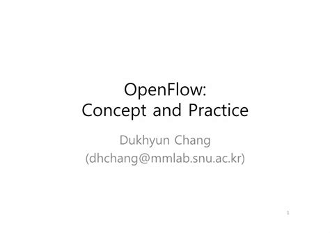 PDF OpenFlow Concept And Practice SNUmmlab Snu Ac Kr Lecture OpenFlow Dhchang V Pdf