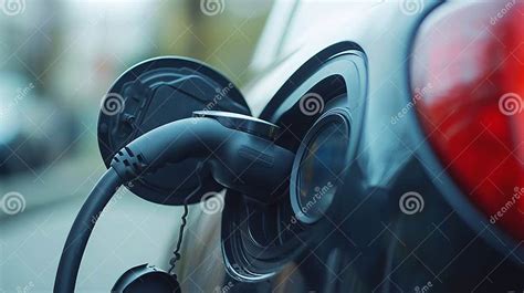 Close Up Of Electric Vehicle Battery Charging Indicator In A Modern Ev