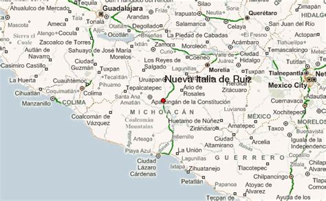 Nueva Italia Michocan Map