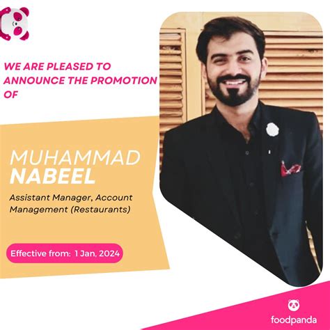 Muhammad Nabeel On Linkedin Foodpanda Deliveryhero Levelup Promotion Careergrowth
