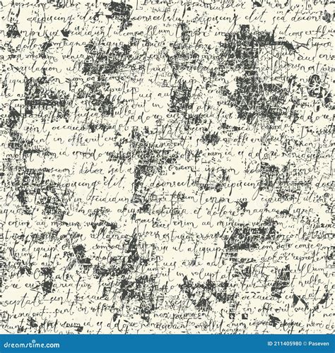 Seamless Pattern With Handwritten Text Lorem Ipsum Stock Vector Illustration Of Design Messy
