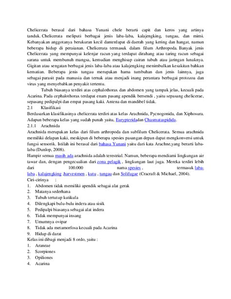 Doc Chelicerata