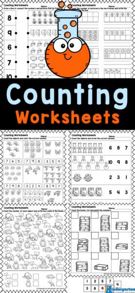 Number Counting Sequencing Worksheets Kindergarten Before And After