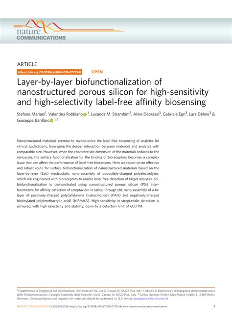 Pdf Layer By Layer Nano Assembly Of Charged Polyelectrolytes For