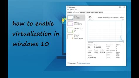 How To Enable Virtualization In Windows 10 Youtube