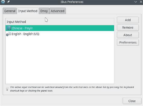 manjaro kde 安装 ibus 中文输入法