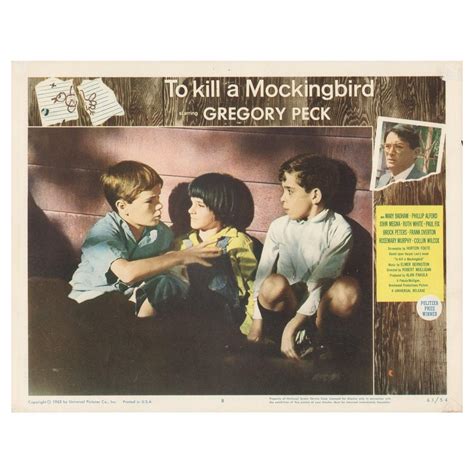 To Kill A Mockingbird 1963 Us Scene Card For Sale At 1stdibs