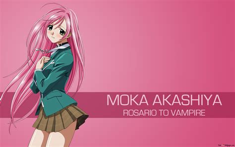 Moka Akashiya Rosario Vampire 4k Wallpaper Download