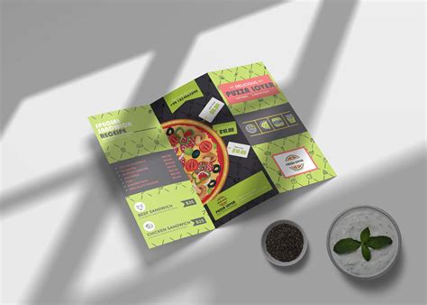 Free Healthy Green Tri Fold Menu Template Graphic Folks