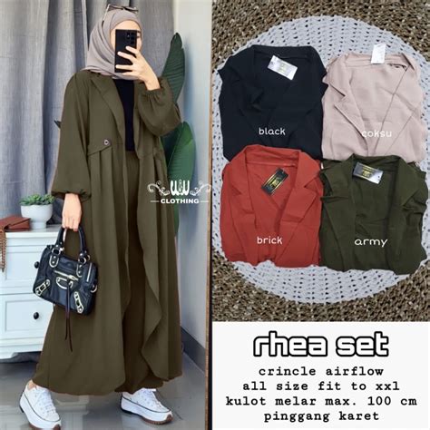 Rhea Womens Suit Set Ori By Ww Clothing Shopee Malaysia