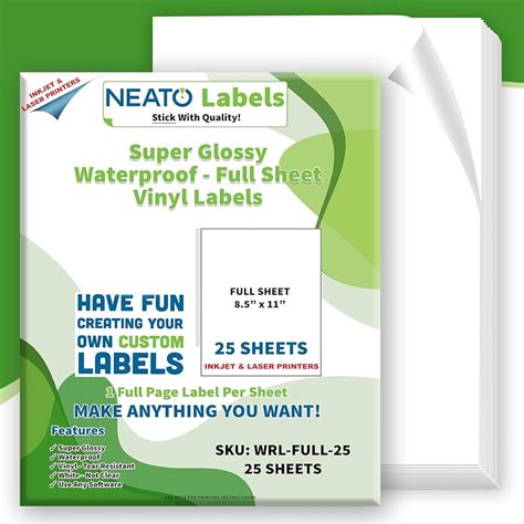 A4 Printable Pp Adhesive Vinyl Sheets Inkjet Clear Backing