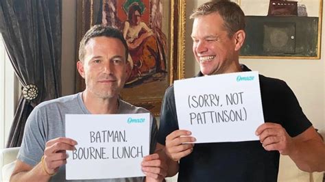 Matt Damon Stuzzica Ben Affleck Sul Batman Di Pattinson