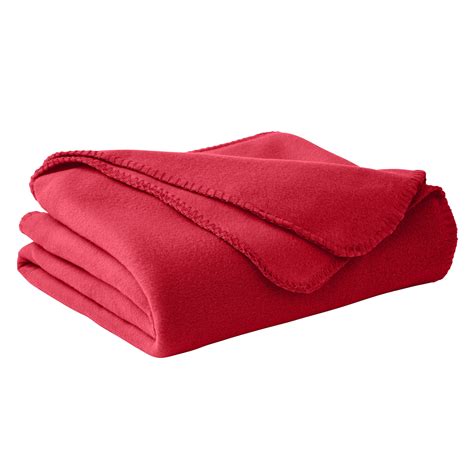 Mainstays 50” X 60” Fleece Throw Blanket Red Mark