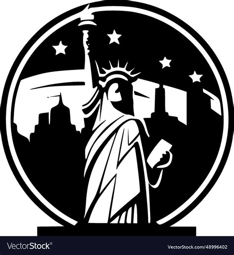 Patriotic Minimalist And Simple Silhouette Vector Image