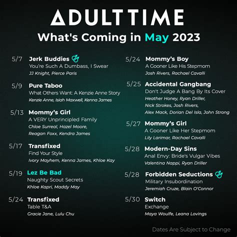 Whats Coming In May 2023 Adult Time Blog
