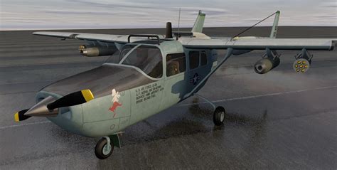 Cessna O 2a Skymaster 3d Model By Chipbasschaos