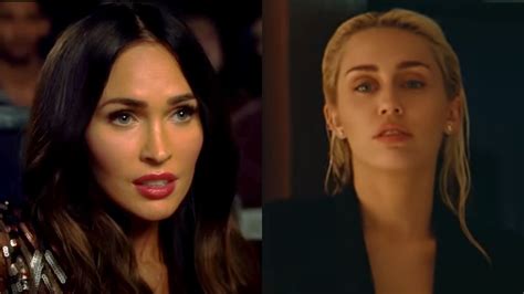 Miley Cyrus And Megan Fox Both Rocked Sheer Metal Dresses On Grammy
