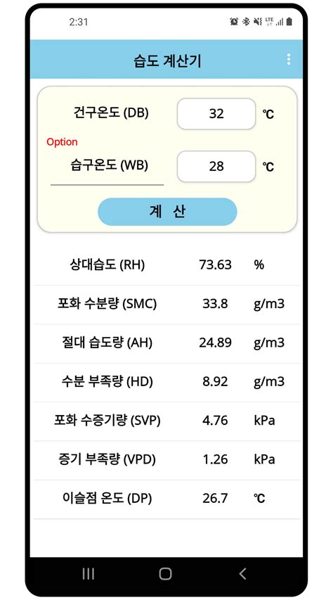습도 계산기humidity Calculation Apk For Android Download