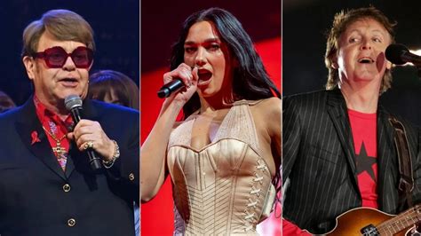 Elton John Dua Lipa Coldplay Paul Mccartney Y 400 Artistas Más