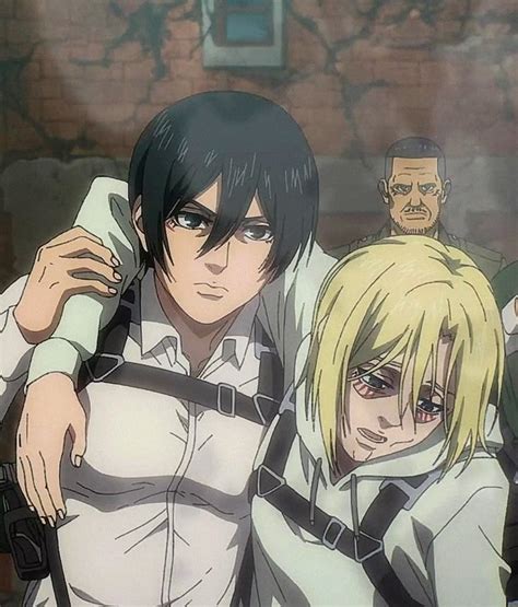 Anime Vs Manga Comparison Annie And Mikasa Mikasa Ackerman X Annie