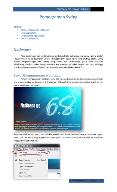 Modul Pbo Bab 08 Java Gui Pdf