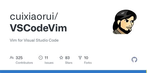 Github Cuixiaoruivscodevim Vim For Visual Studio Code · Github