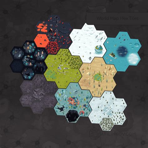 World Map Hex Tiles Dnd Pathfinder Etc Rafilinkov