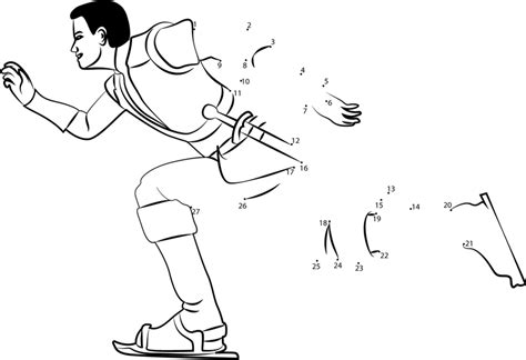 Running Prince Aiden Dot To Dot Printable Worksheet Connect The Dots