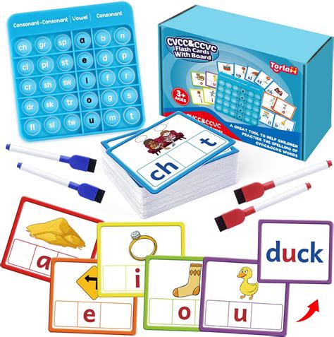 Torlam Cvcc And Ccvc Word Games Sight Words Flash Cards