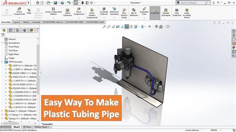 Design A Plastic Tubing Pipe Use Solidworks Youtube