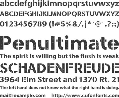 Stencil Army Ww I Font Download Free For Desktop And Webfont