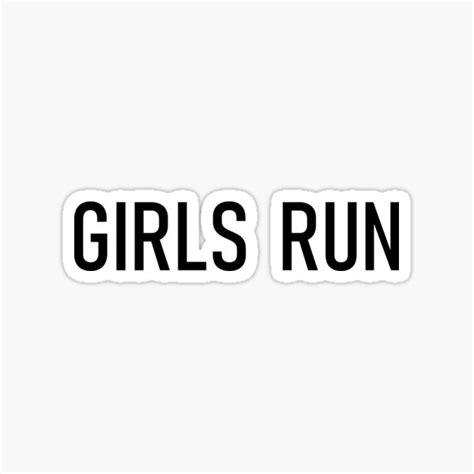 Girls Run Sticker Sticker By Lngstr Redbubble